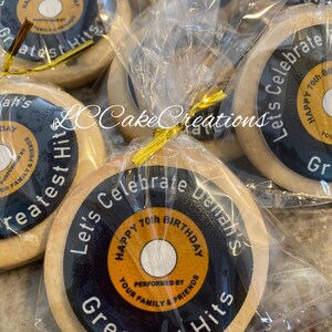 Vintage Record Edible Image Frosting Sheet, Record Cake Topper, Record ...