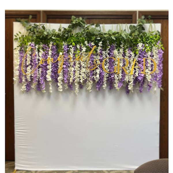 Congrats Grad Sign, Custom Backdrop Sign, Graduation Party Welcome Sign ...