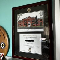 Graduation Cord Box Frame University Diploma Frame College Degree ...