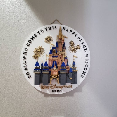 It's A Small World Sign Small World Clock Face Fantasyland Decor Disney ...