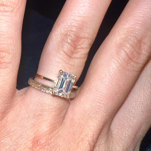 Prismatic Unicorn Ring Handmade With Unicorn Poop and Moissanite Colors ...