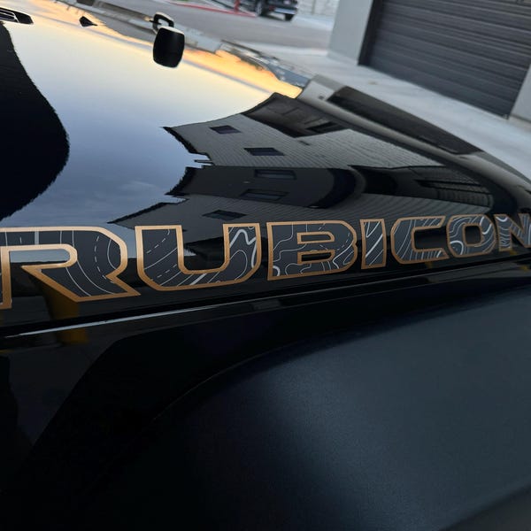 Fits 2019-2025 Jeep Rubicon JL/JT/JK Hood Letters Vinyl Graphics - Etsy
