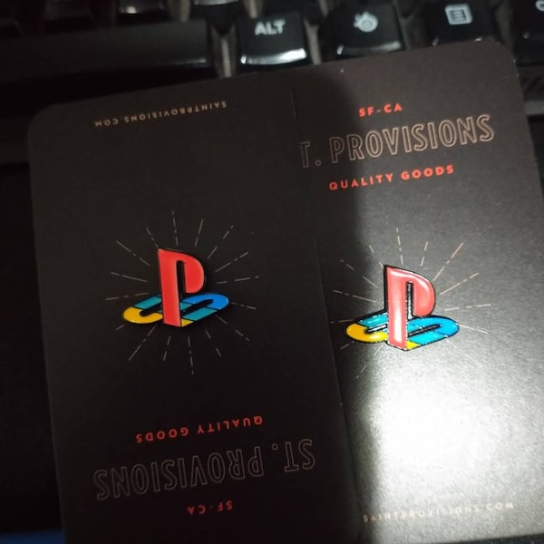 Playstation Retro Video Games Logo Pin— Sony PS1 90s Gaming Soft Enamel ...