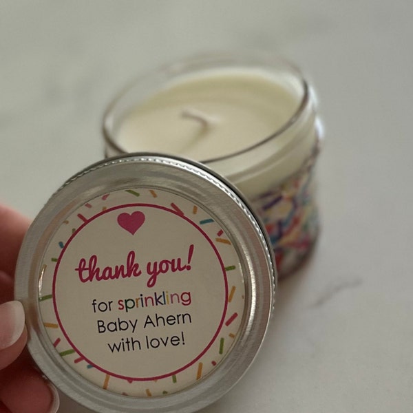 Bulk Rainbow Sprinkle Soy Wax Candle Favors: Birthday Cake Scented - Etsy