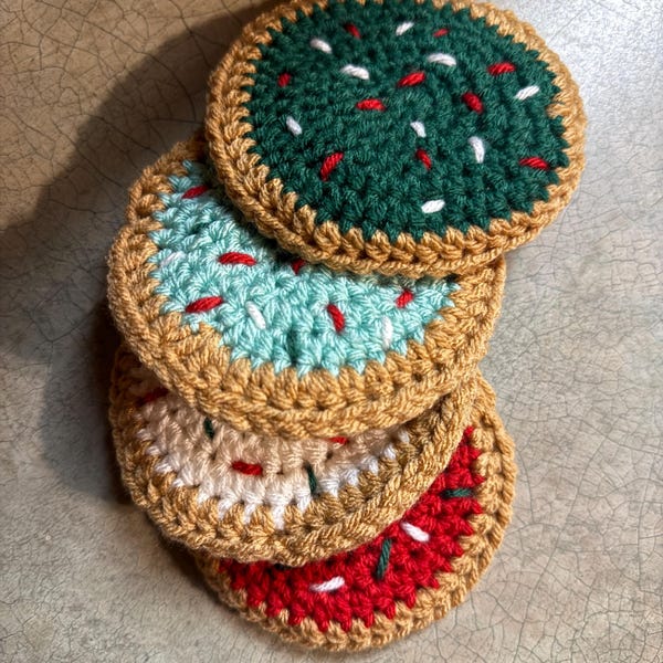 CROCHET PATTERN - Holiday Cookie Crochet Pattern Christmas Ornament ...
