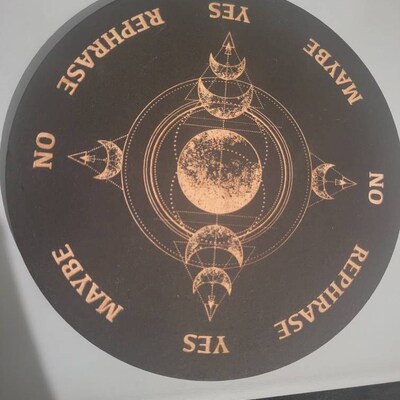 Triple Moon Pendulum Board Triple Moon Divination Board Altar ...