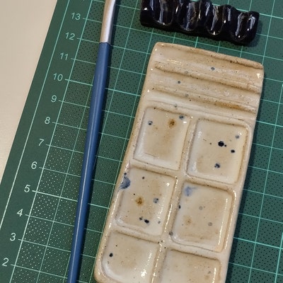 Window Ceramic Palette for Watercolor Mixing Handmade Ceramic Palette ...