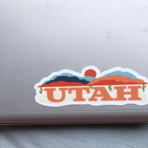 Utah Travel Sticker UT State Souvenir Vinyl Die Cut Decal - Etsy