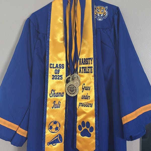 2026 "the Champion Pro" Sports Senior Night Sashes With Chevron Tails ...