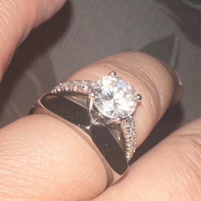 Nut Ring Polished Stainless Steel or Brushed Black Plated Ring Comfort ...