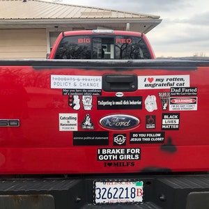 Just COMMITTED TAX FRAUD Funny Bumper Sticker Permanent | Etsy