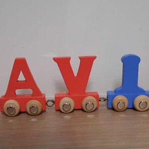 Wood Train, Signature, Letter Train New - Etsy
