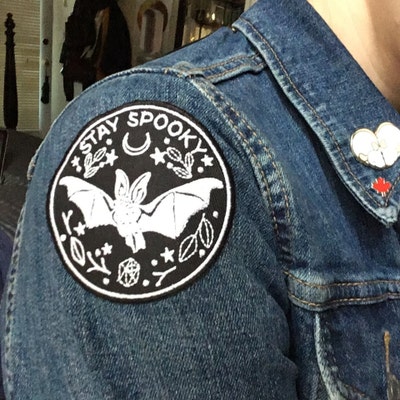 Spooky Bat Patch Iron on Gothic Alternative Goth Wiccan Pastel Goth ...