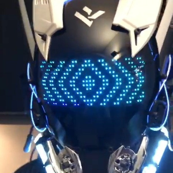 Bluetooth Cyberpunk Mask - Futuristic Mask -cyberpunk Helmet-tech Mask ...