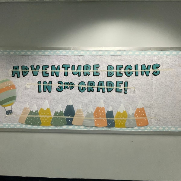 Forest Welcome Back to School Bulletin Board: Rustic Classroom Decor - Etsy