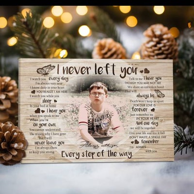 Personalized Safe in Jesus's Arms Canvas From Photo Custom Memorial ...