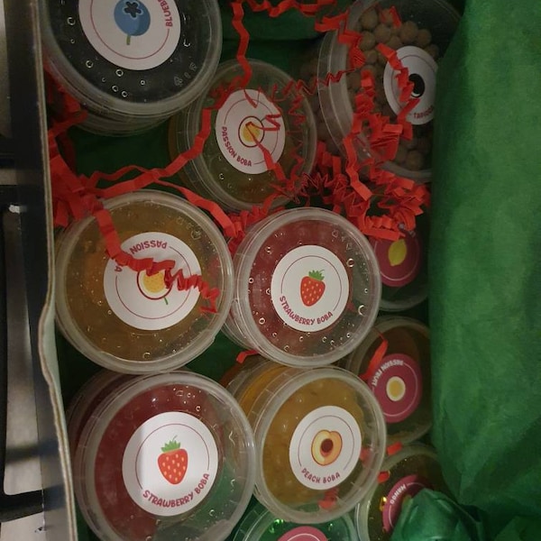 DIY Fruit Bubble Tea Kit Gift Box | Serves 4 Different Flavours | Enjoy Making Your Own ...