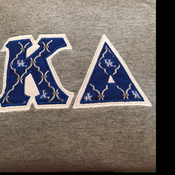 Greek Double Applique Machine Embroidery Alphabet 3, 4 and 5 Inch ...