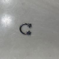 16G Moon Dangle Star Rook Earring/titanium Eyebrow Rook/cartilage ...