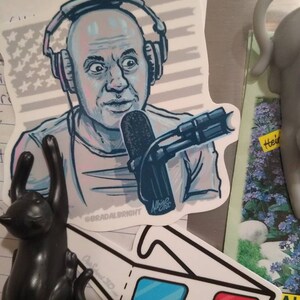 The Joe Rogan Stickersperience Podcast Portrait Sticker Decal FREE ...