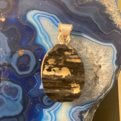 Ammonite Fossil Pendant 925 Sterling Silver Pendant Ammonite Fossil ...