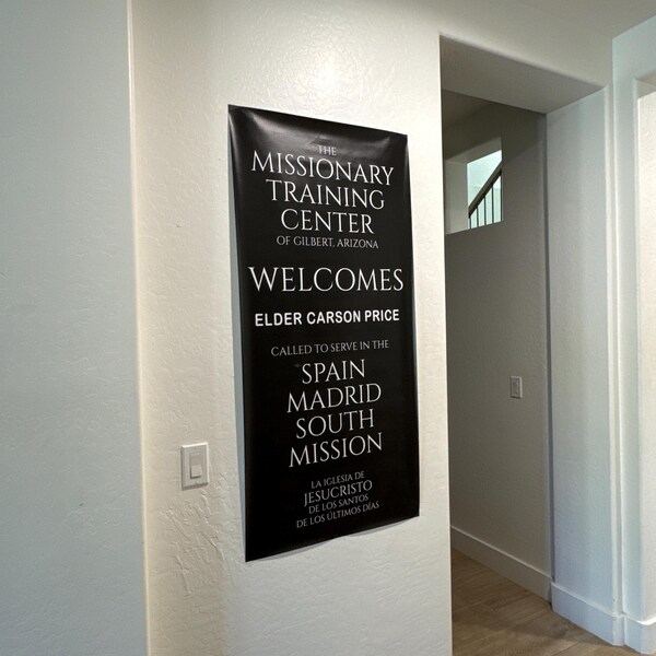 Welcome to the MTC Sign Missionary Training Center Sign MTC at Home - Etsy
