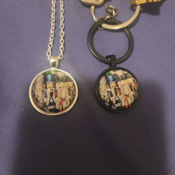 Christmas Nutcracker Pendant Necklace or Key Chain,christmas Necklace ...