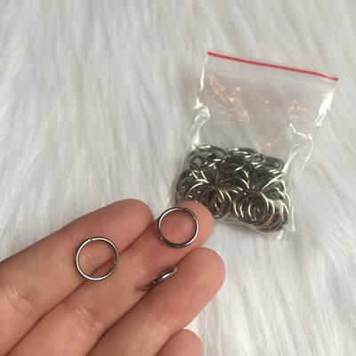 13mm Jump Rings 50/100/200 Wholesale Stainless Steel 14 Gauge Open Jump ...