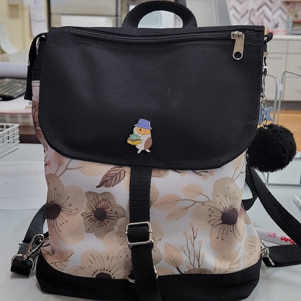 Forest Cottagecore Backpack for Women, Green Botanical Crossbody Bag ...