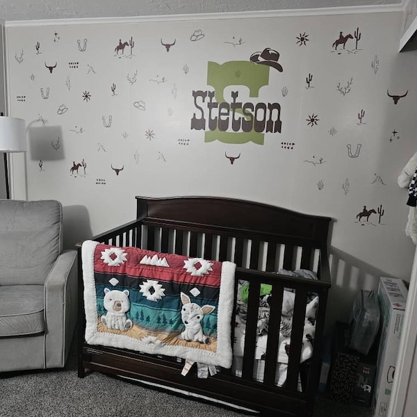Wild West Wall Decals / Removable Decals / Western Theme Decals ...