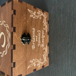 Wedding Guest Box With 6 Dividers Personalized Engraved Wood - Etsy