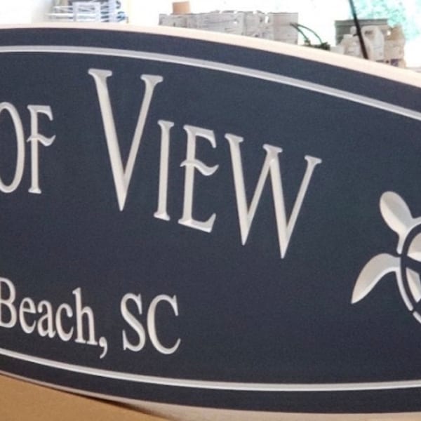 Personalized Custom PVC Sign for Your Beach Home Coastal Retreat ...