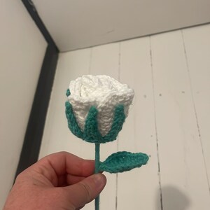 Finished Blue Crochet Rose Bouquetcrochet Flowers for - Etsy