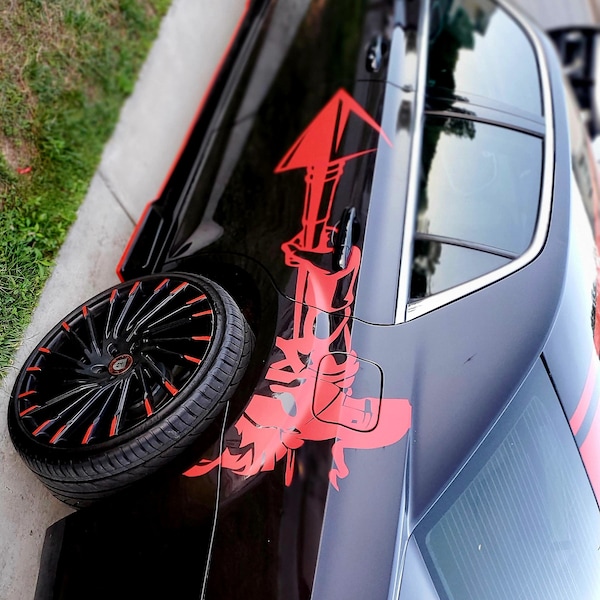 Screem Car Side Decal Ghost Car Decal Car Side Sticker Etsy