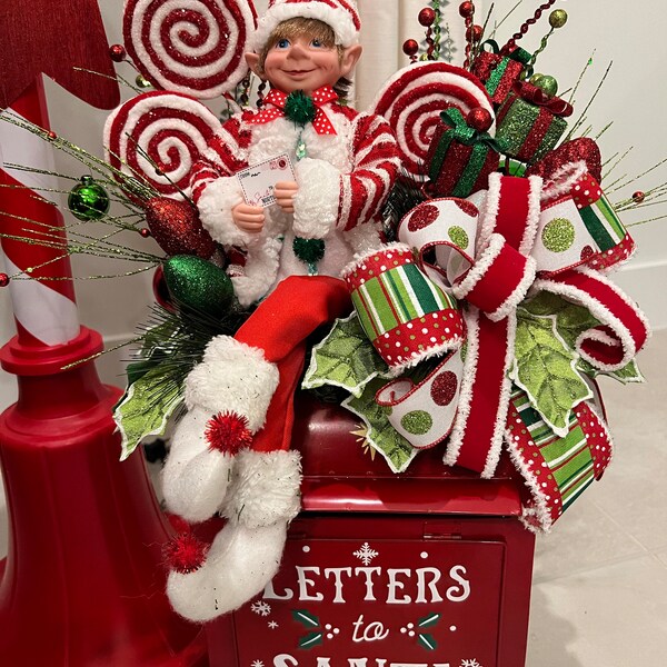 Mardi Gras Centerpiece Mardi Gras Elf Table Decor Table Arrangement ...