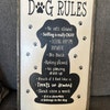 Funny Dog Rules SVG, Funny Pet Sign Svg, Dog Silhouette, Paws Graphic ...