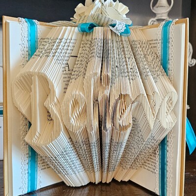 Book Folding ALPHABET 7 Big Fancy Font Book Folding Patterns Tutorial ...