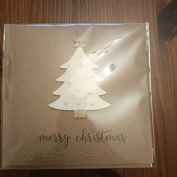 Braille Football Birthday Card. Braille Sports Card. Father's Day ...