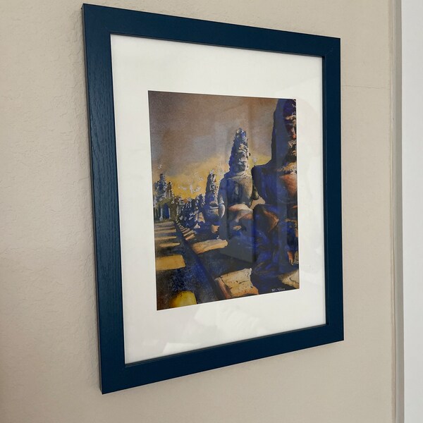 Peru Watercolor Painting- Puno. People on Street the City of Puno ...