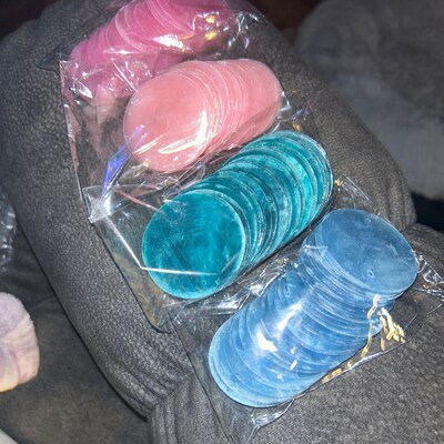 30 Round Capiz Shells 2 5cm With 2 Holes in Various Colors, DIY Craft ...