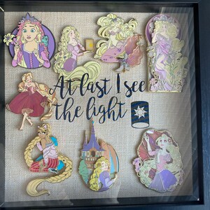 Custom Disney Castle Pin Display Shadow Box - Etsy