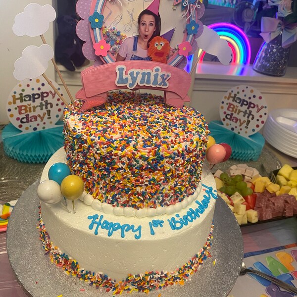 Ms. Rachel Birthday Cake Topper, Song for Littles Cake Topper Shaker ...