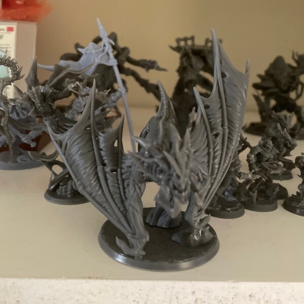 Vampire Champion Bat Rider Mini | Dnd Tabletop RPG Miniature | D&D ...