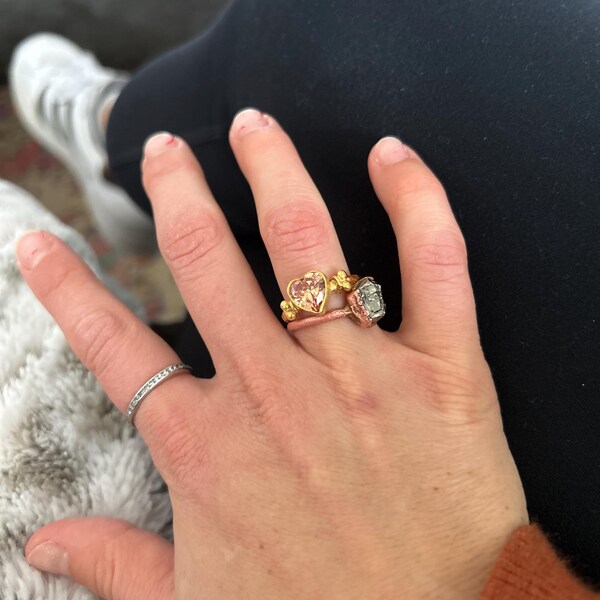 Venetian Glass Intaglio Virgin Mary Silver Ring: Tumble Ring, Vintage ...