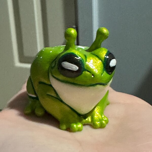 Strawberry Pineapple Pacman Frog Figure Realistic Handpainted Resin ...