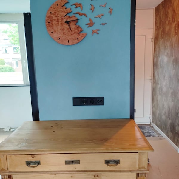 Birds Wall Clock, Bird Flying Clock, Modern Wall Clock Unique ...