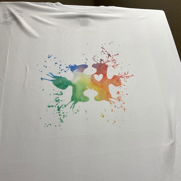 Instant Download Watercolor Autism Puzzle Piece Paint Splatter Design ...