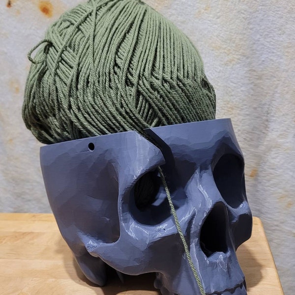 Skull Yarn Bowl | 3D Printed | Yarn - Knitting, Crochet Accessories - Etsy