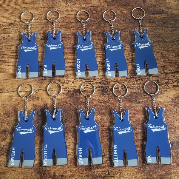 Wrestling Singlet Keychain Blank: Clear Acrylic DIY Craft - Etsy