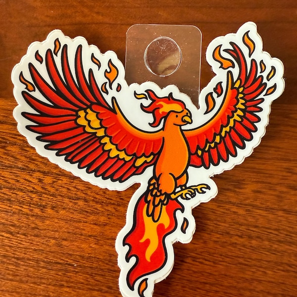 Phoenix Vinyl Sticker | Magical Sticker | Waterproof Sticker | Kawaii ...